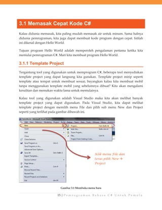 Seri Belajar Mandiri - Pemrograman C# Untuk Pemula | PDF