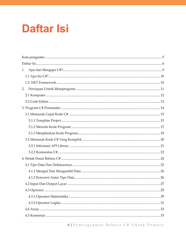 Seri Belajar Mandiri - Pemrograman C# Untuk Pemula | PDF