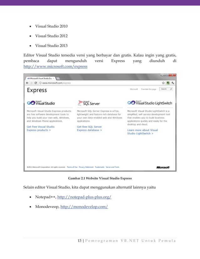 Seri Belajar Mandiri – Pemrograman VB.NET Untuk Pemula | PDF