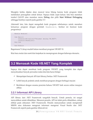 Seri Belajar Mandiri – Pemrograman VB.NET Untuk Pemula | PDF