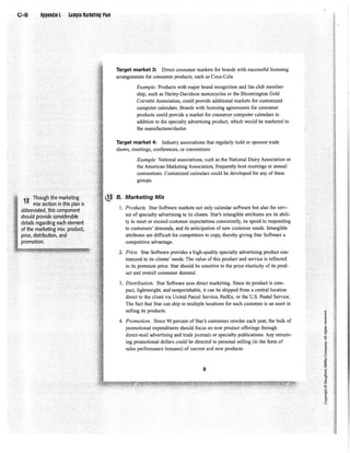 Sample marketing plan handout | PDF | Business Expos & Conferences | Events