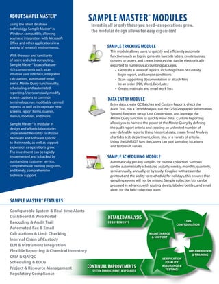 Sample Master LIMS Brochure | PDF