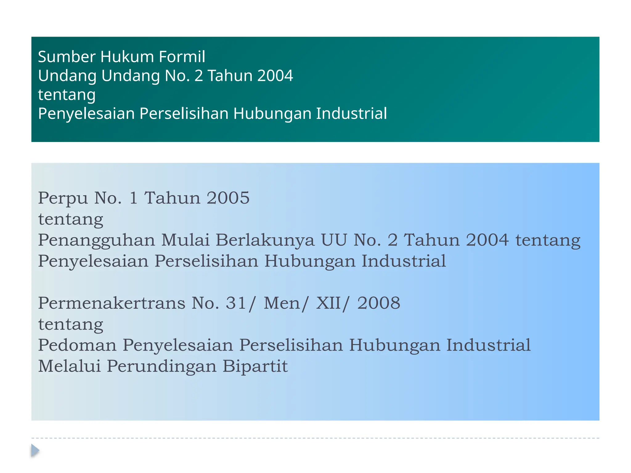 contoh materi hukum acara pengadilan hubungan industrial 2022 | PPTX