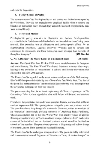 MEG 001 British Poetry | PDF