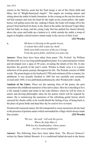 MEG 001 British Poetry | PDF