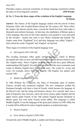 MEG004 Aspects of Language | PDF