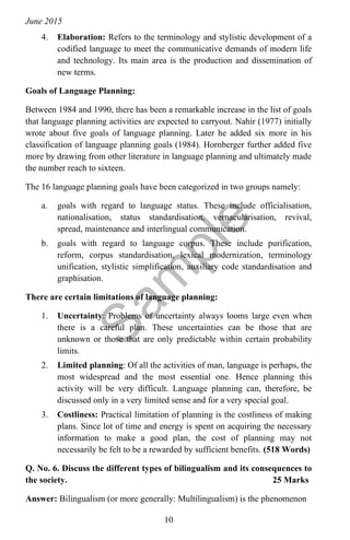 MEG004 Aspects of Language | PDF