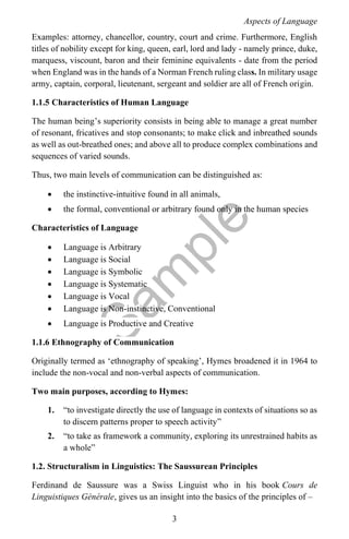 MEG004 Aspects of Language | PDF