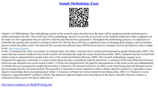 Sample Methodology Essay | PPT