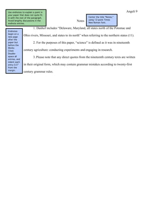 Sample mla 7 paper w annotations from owl at purdue university | PDF
