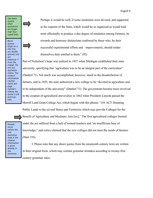 Sample mla 7 paper w annotations from owl at purdue university | PDF