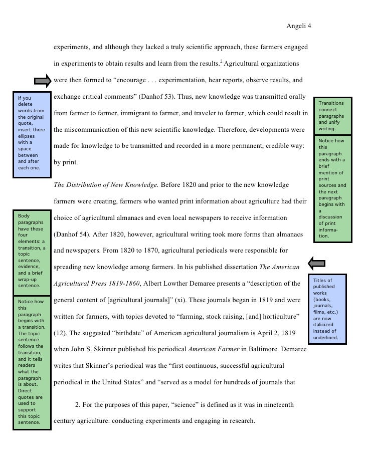 Sample mla 7 paper w annotations from owl at purdue university