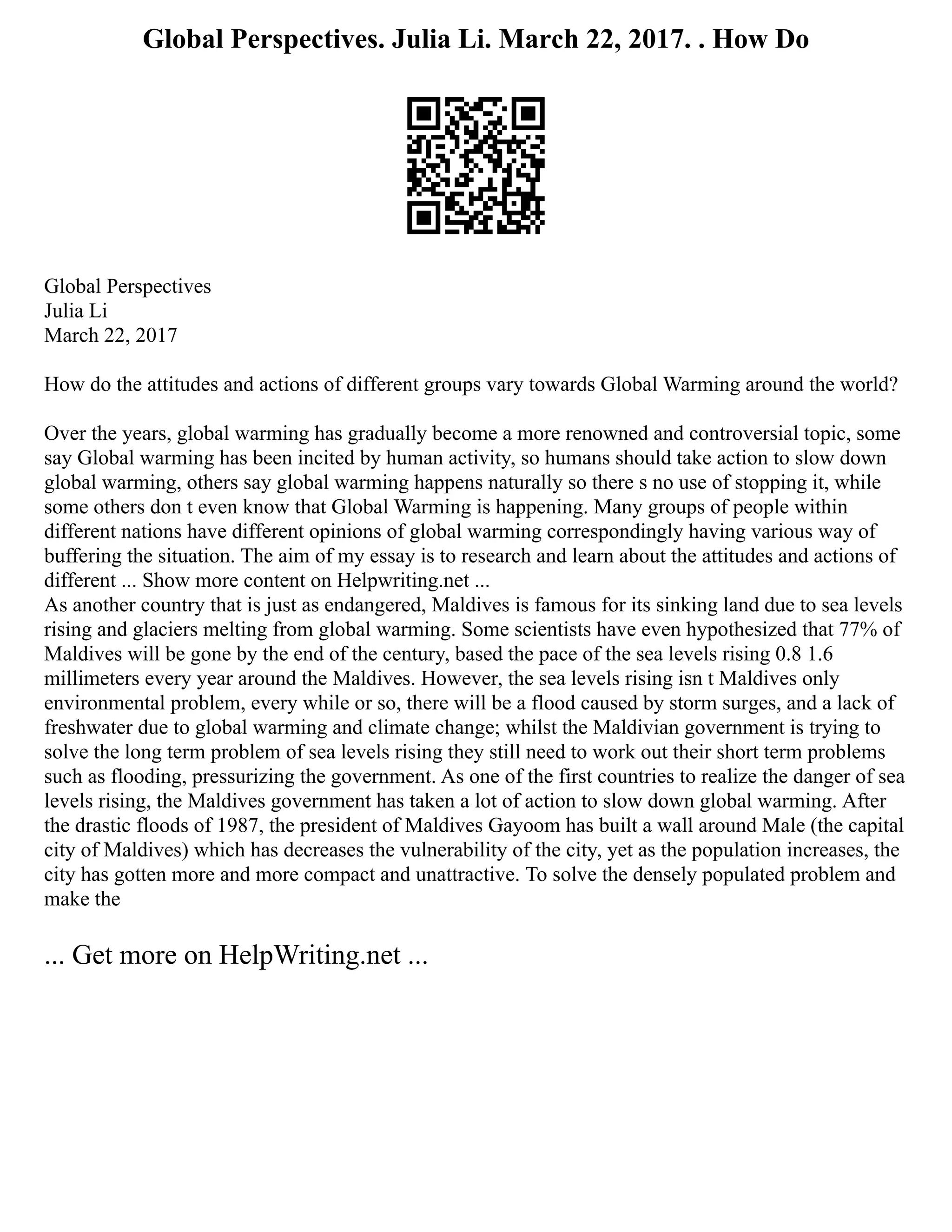 Sample Mla Formatted Research Paper - Example | PDF