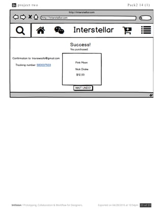 Interstellar Interactive Mockup 1 | PDF
