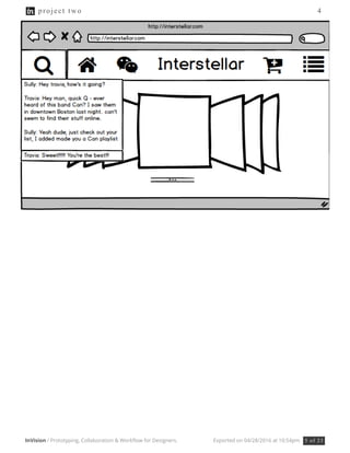 Interstellar Interactive Mockup 1 | PDF