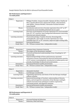 Sample module plan | PDF