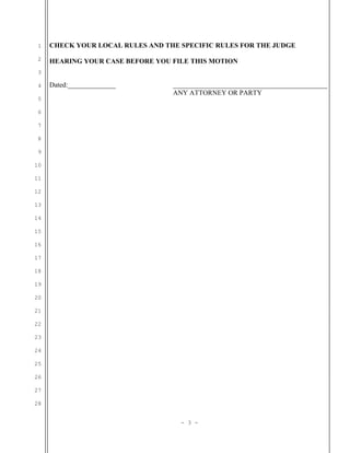 Sample motion for summary judgment by defendant in United States ...