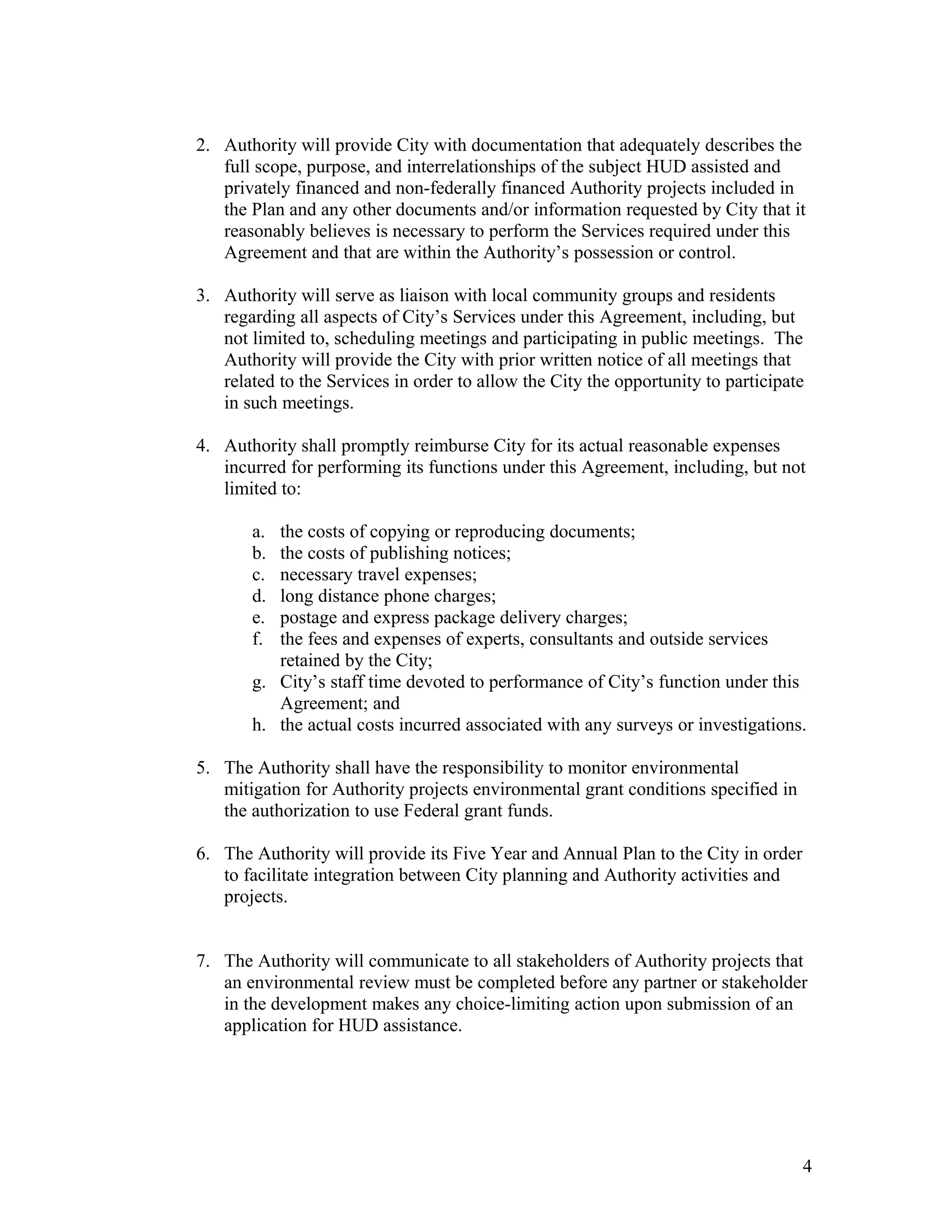 Sample mou responsible entity | DOC | Developmental Sites | Real Estate