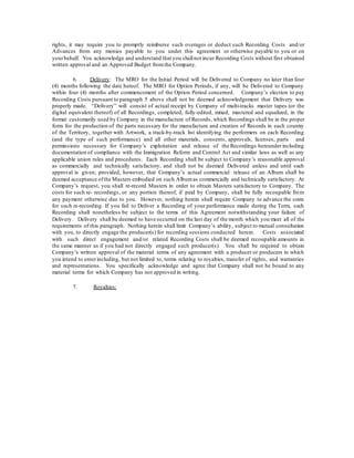 Sample multiple rights deal | PDF