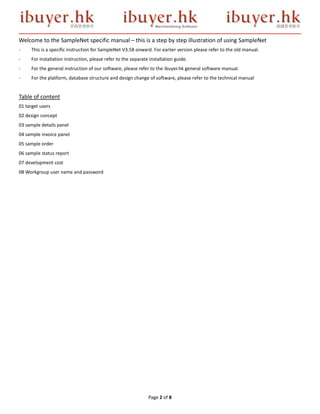 Sample net manual | PDF