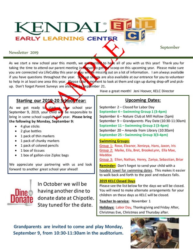 Sample newsletter | PDF