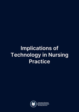 Implications Of Technology in Nursing Practice | PDF