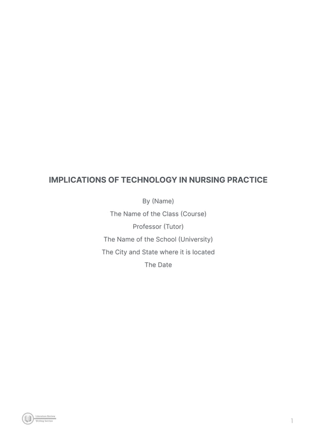 Implications Of Technology in Nursing Practice | PDF