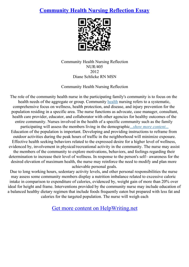Sample Nursing Essays | PDF