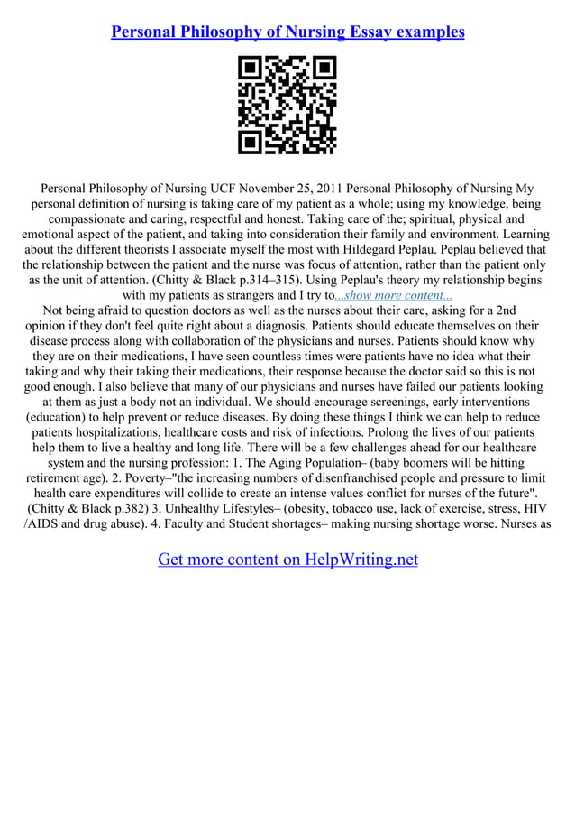 Sample Nursing Essays | PDF