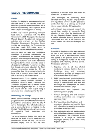 Sample of a community flood education study and plan | PDF