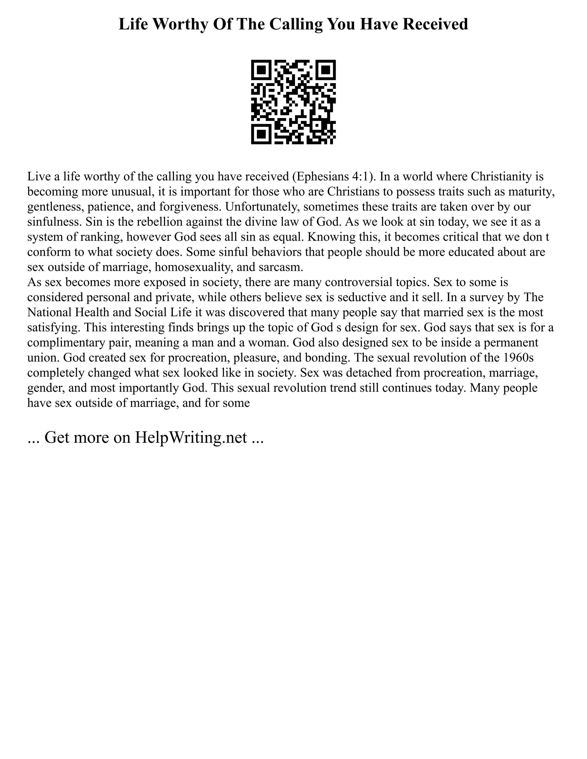 Sample Of Apa 7 Paper - Examples Papers | PDF