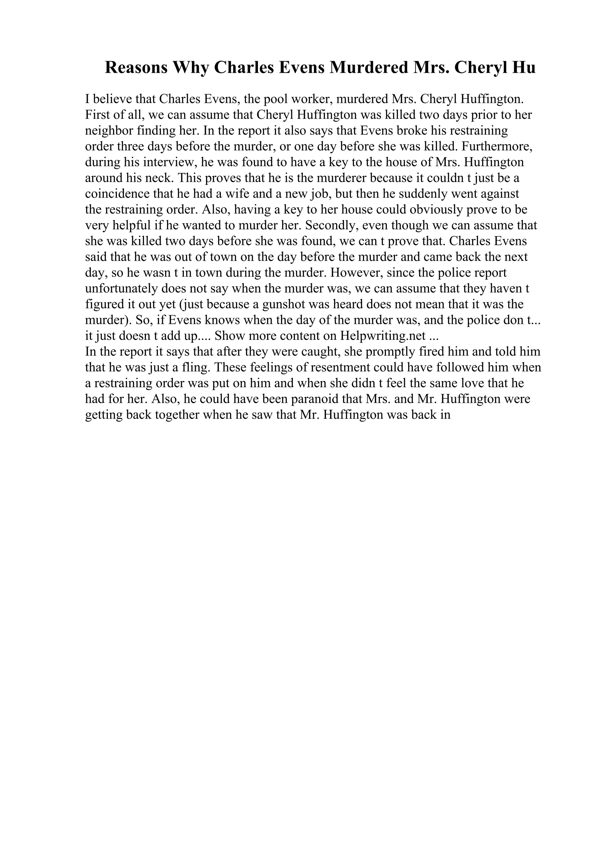 Sample Of Cause And Effect Essay | PDF