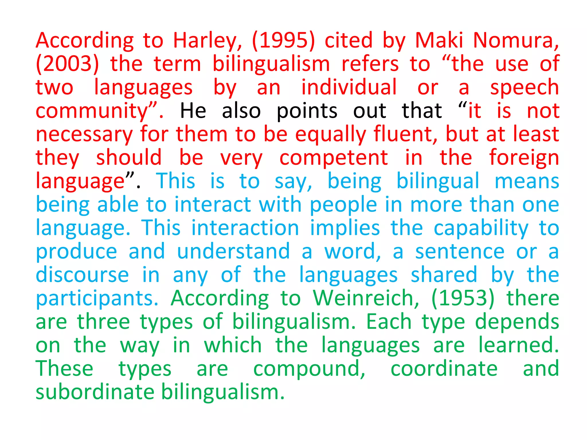 Sample of construct bilingualism | PPT