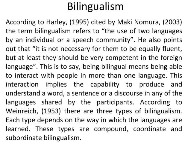 Sample of construct bilingualism | PPT