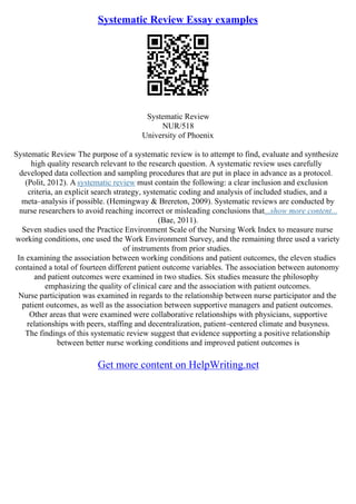 Sample Of Critical Analysis Essay | PDF