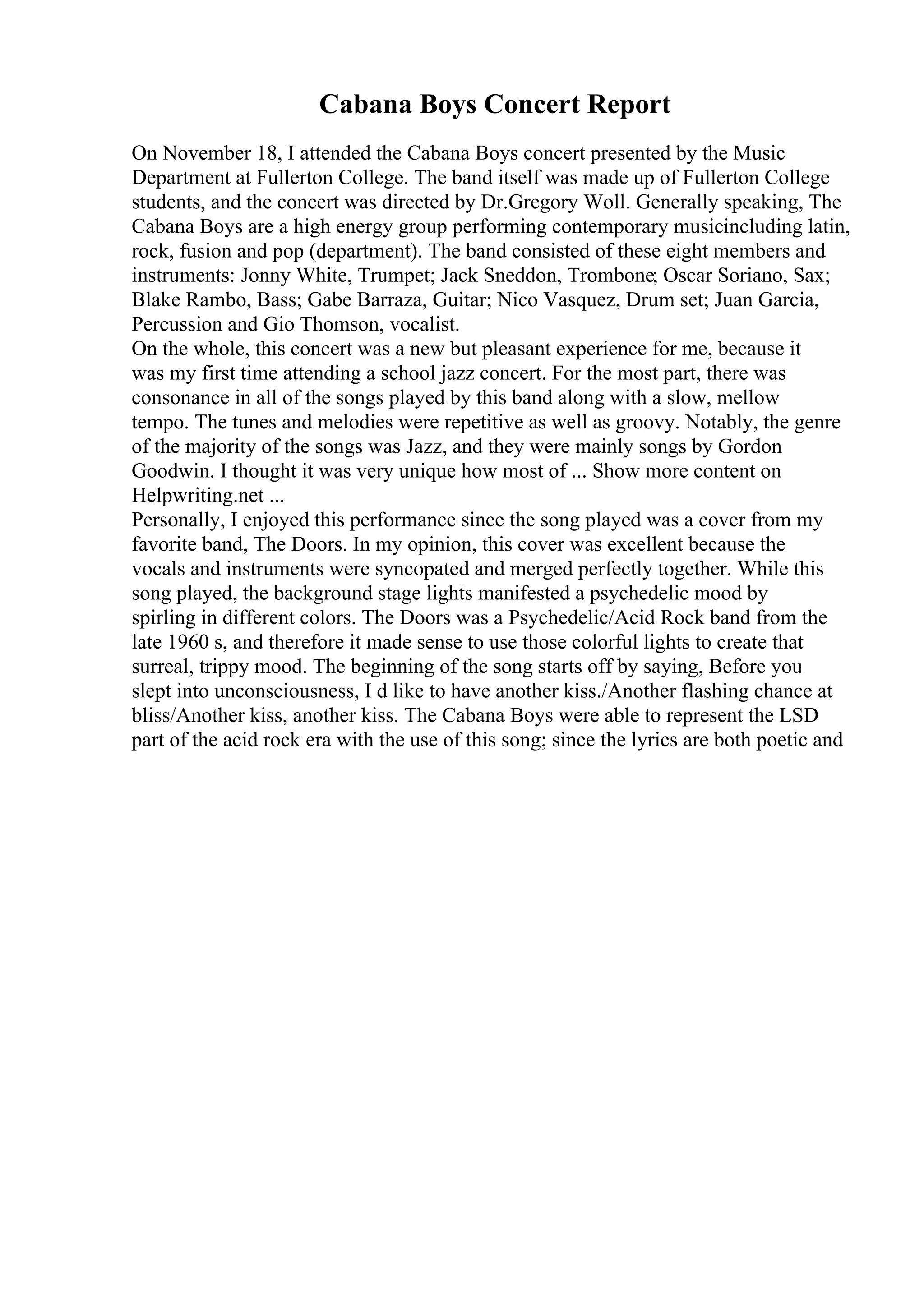 Sample Of Critical Essay | PDF