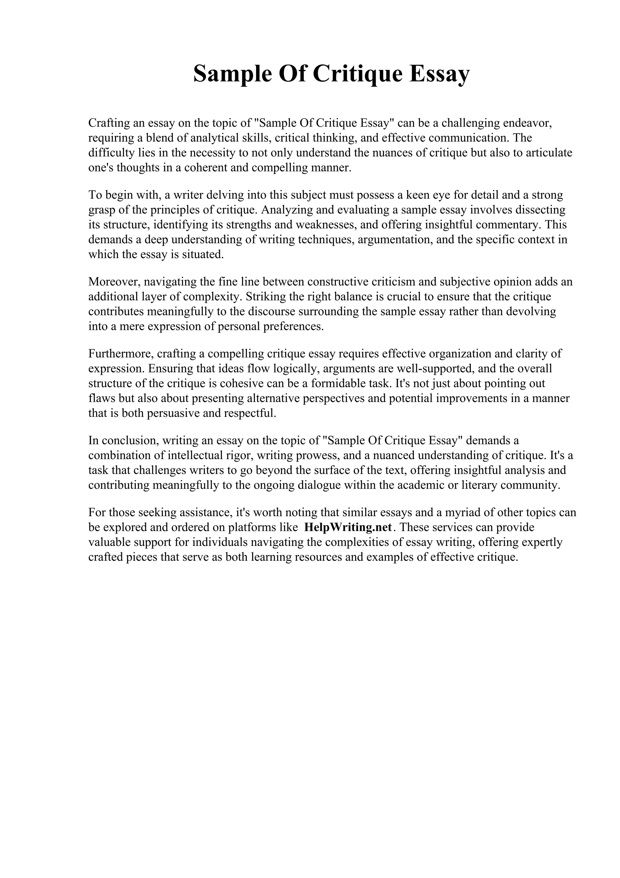 Sample Of Critique Essay.pdf