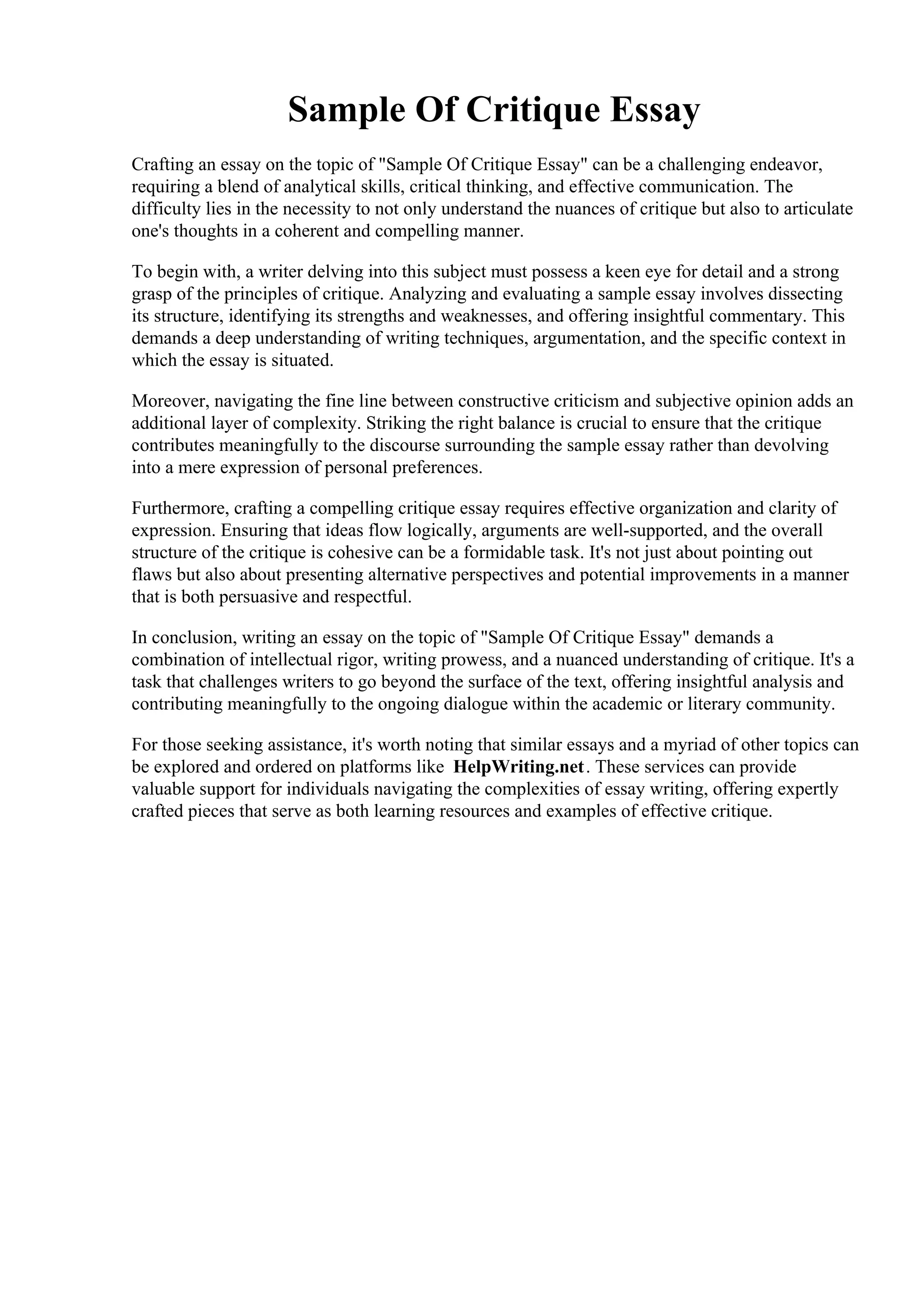 Sample Of Critique Essay.pdf