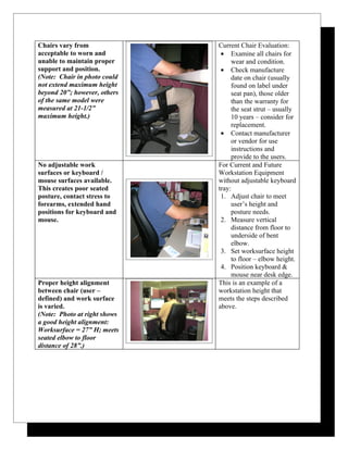Ergonomic Assessment Report