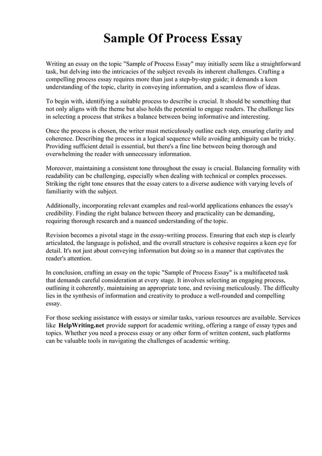 Sample Of Process Essay.pdf