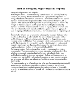 Sample Of Process Essay | PDF