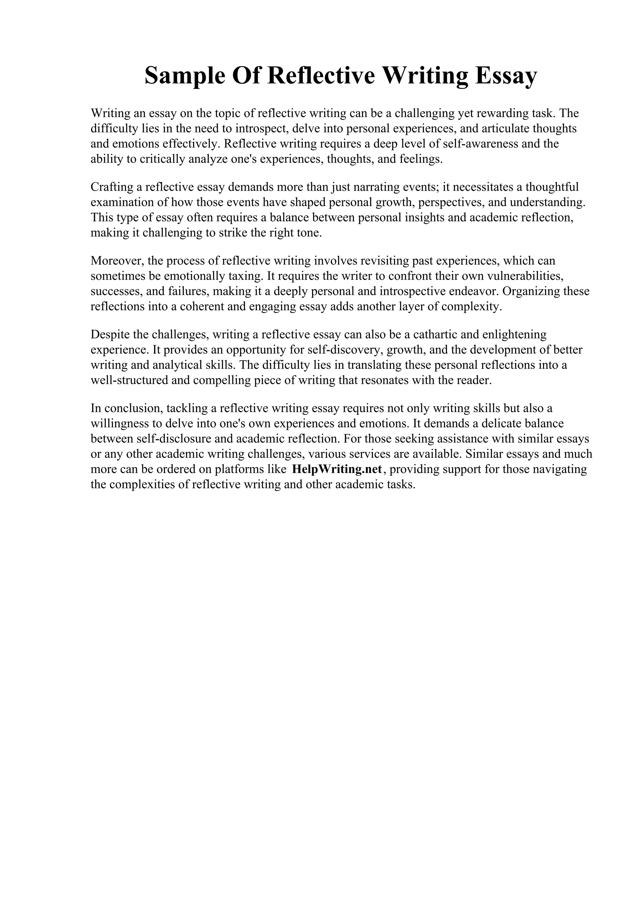 Sample Of Reflective Writing Essay.pdf