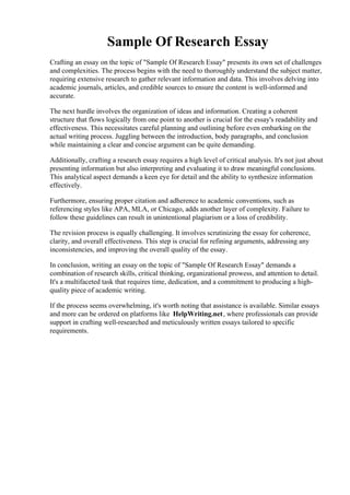 Sample Of Research Essay.pdf