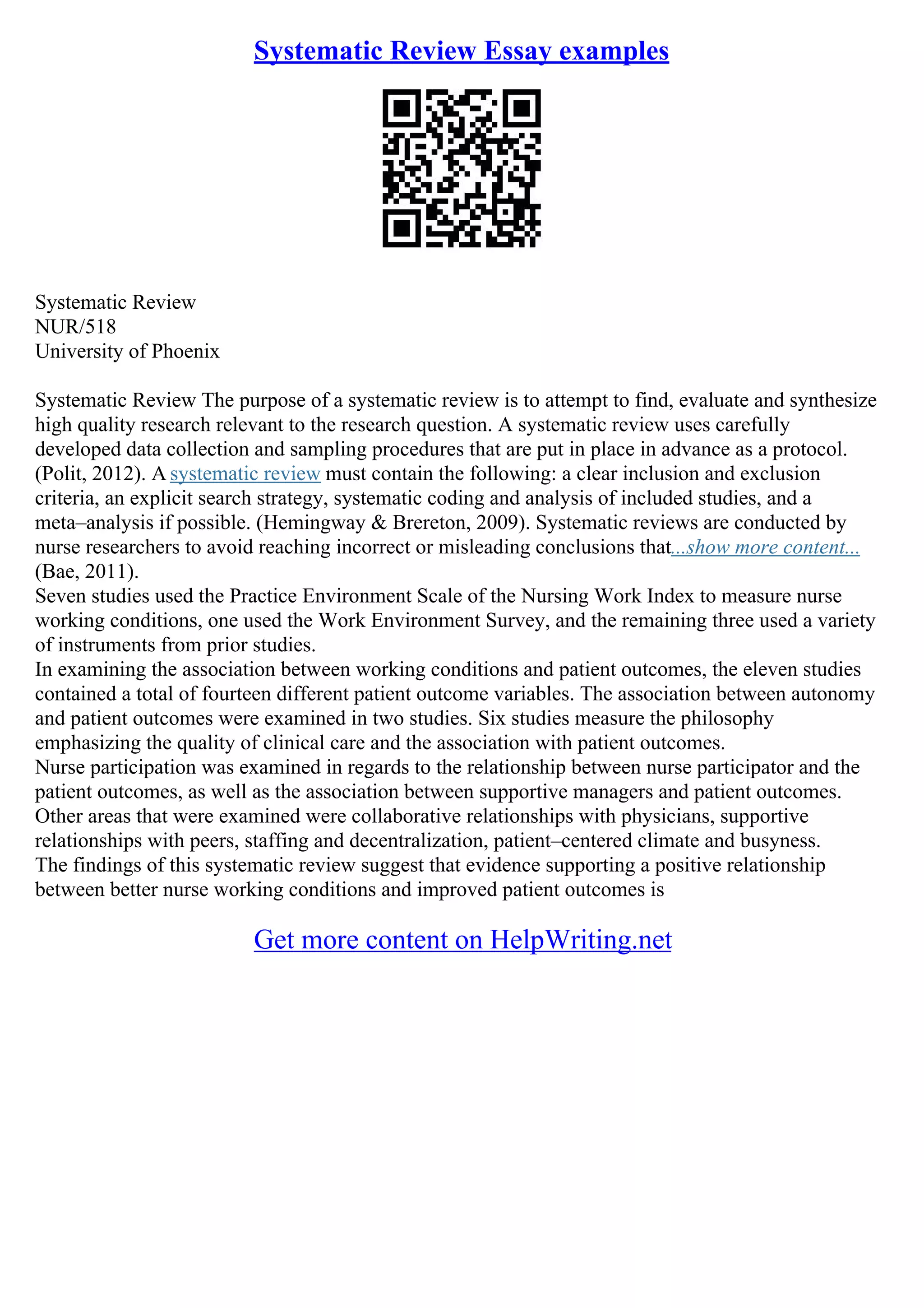 Sample Of Research Essay Paper | PDF