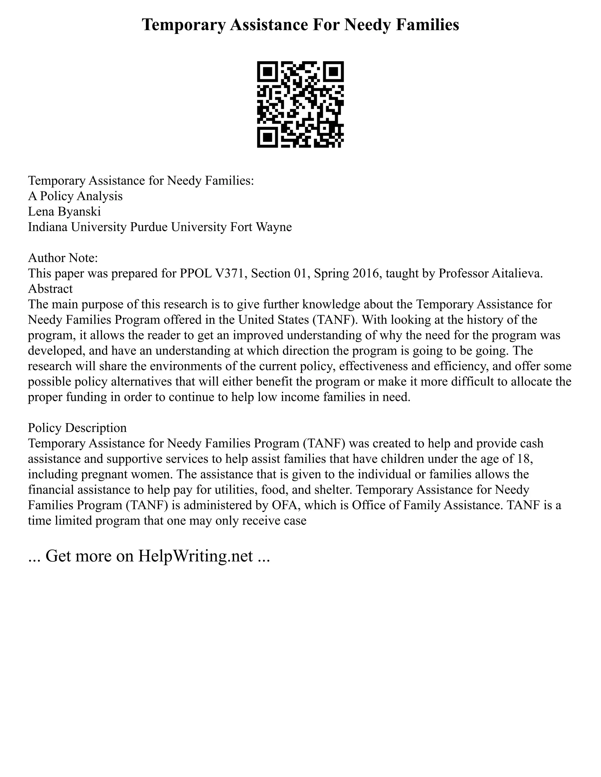 Sample Of Statement Of Purpose For Master Degre | PDF