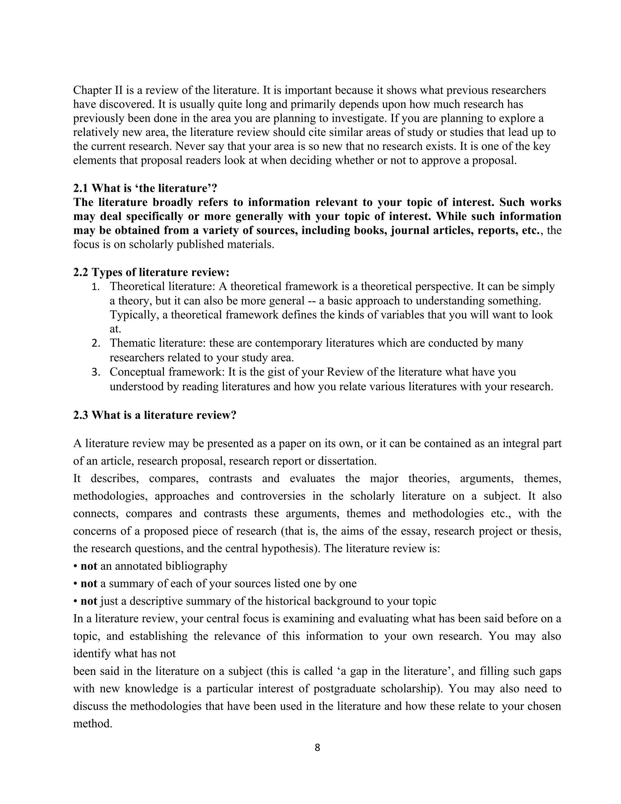 Detailed outline of Research Proposal | DOC