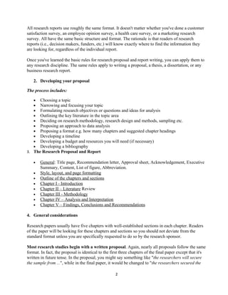 Detailed outline of Research Proposal | DOC