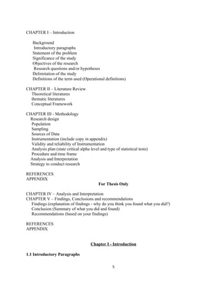 Detailed outline of Research Proposal | DOC