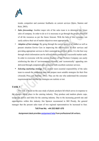 Sample on Sales Planning and Operations | PDF