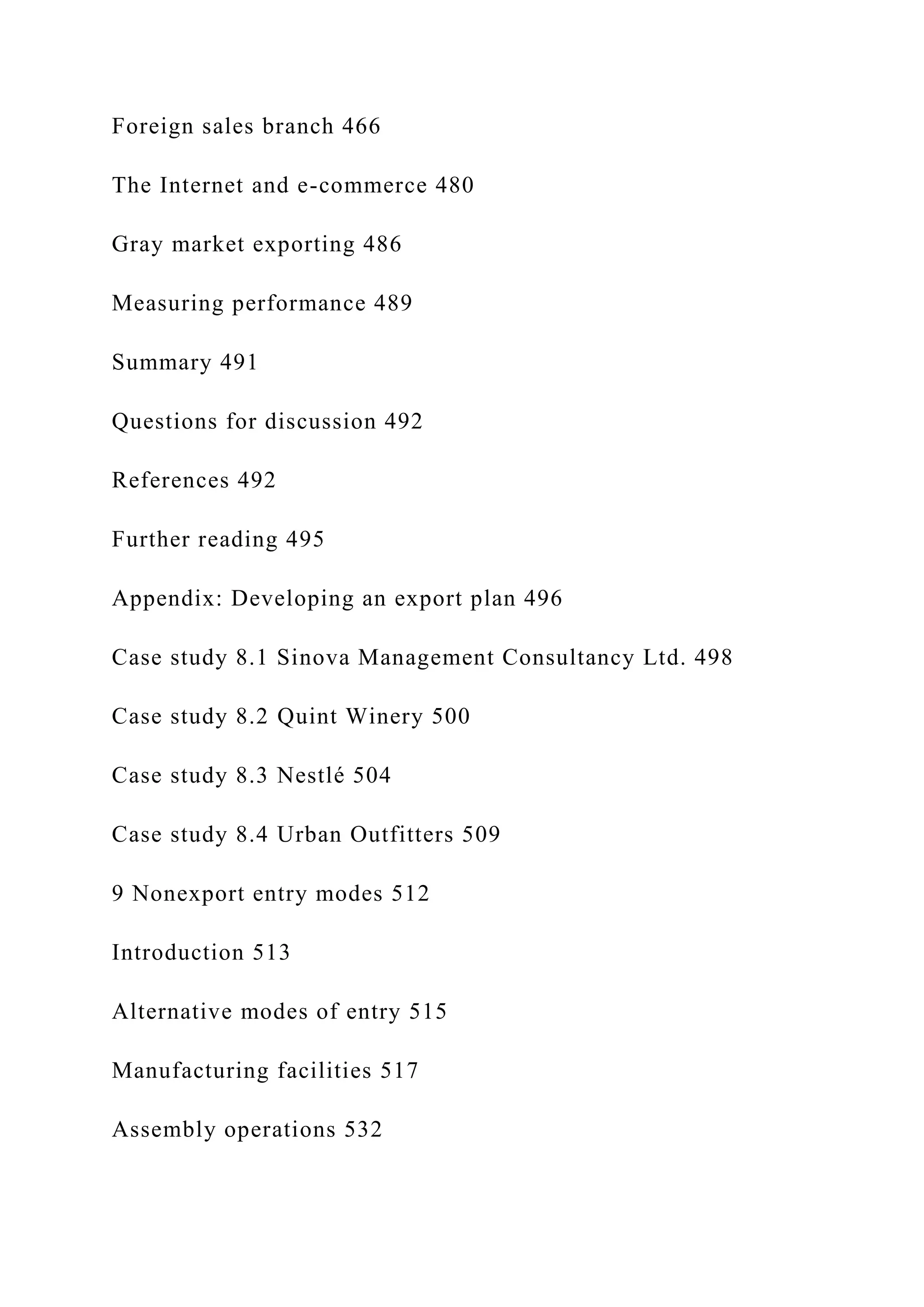 Sample Outline for an Export Plan (Source www.export.gov).docx